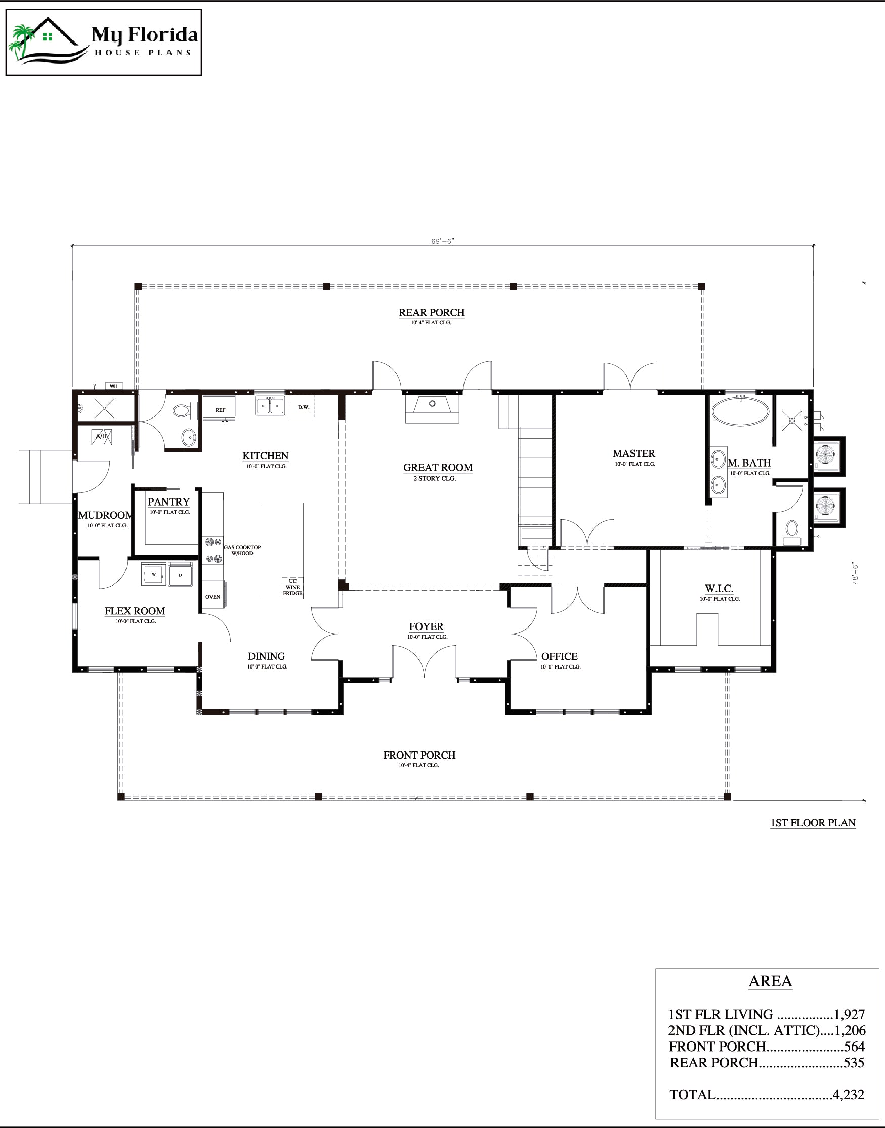 House Plans Model 1927– My Florida House Plans