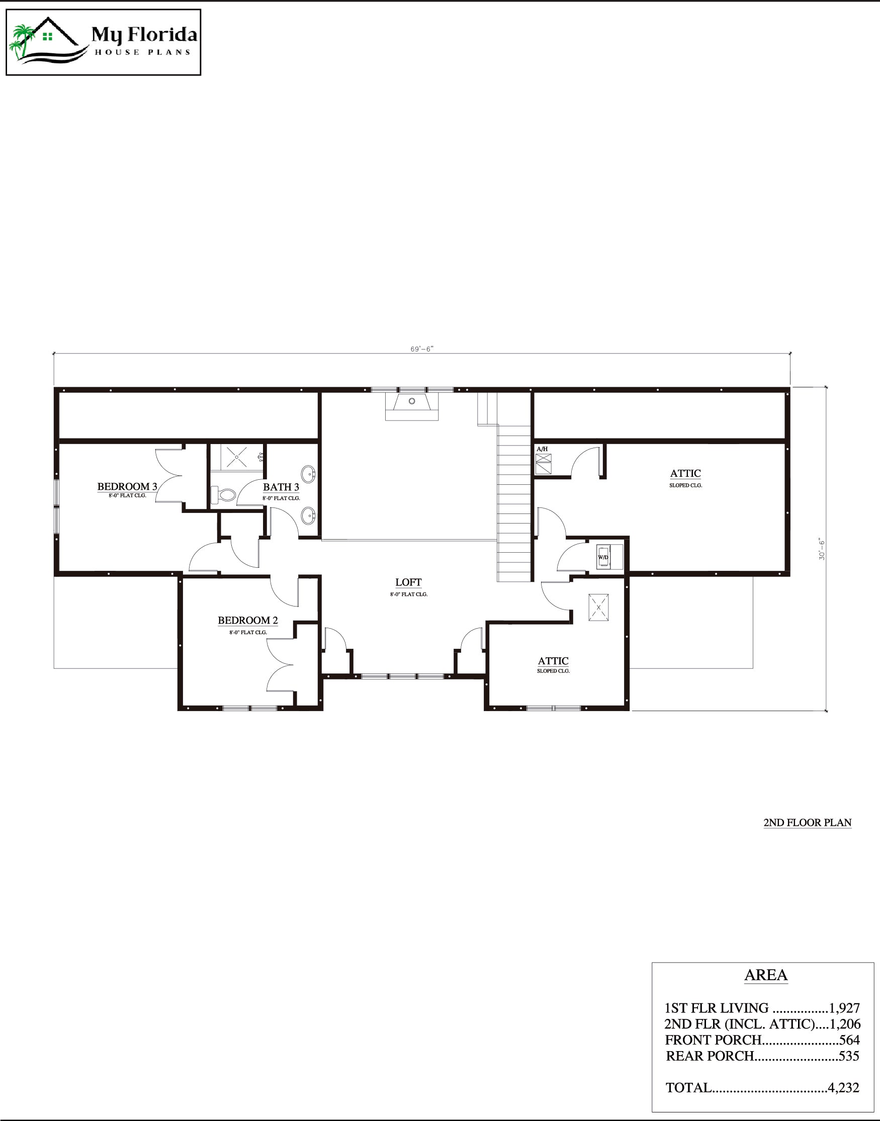 House Plans Model 1927– My Florida House Plans