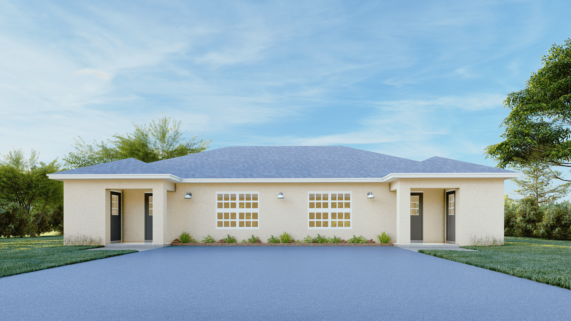 Duplex Plans Model 913– My Florida House Plans