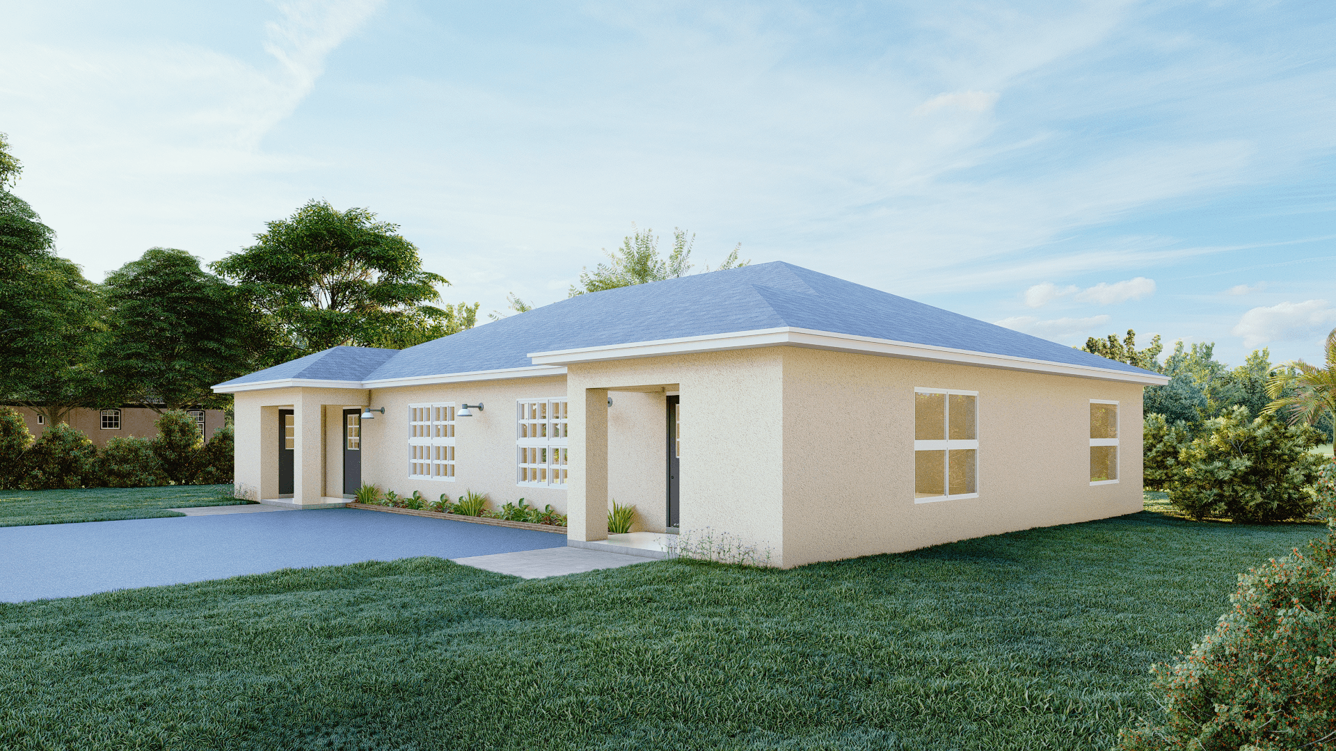 Duplex Plans Model 913– My Florida House Plans