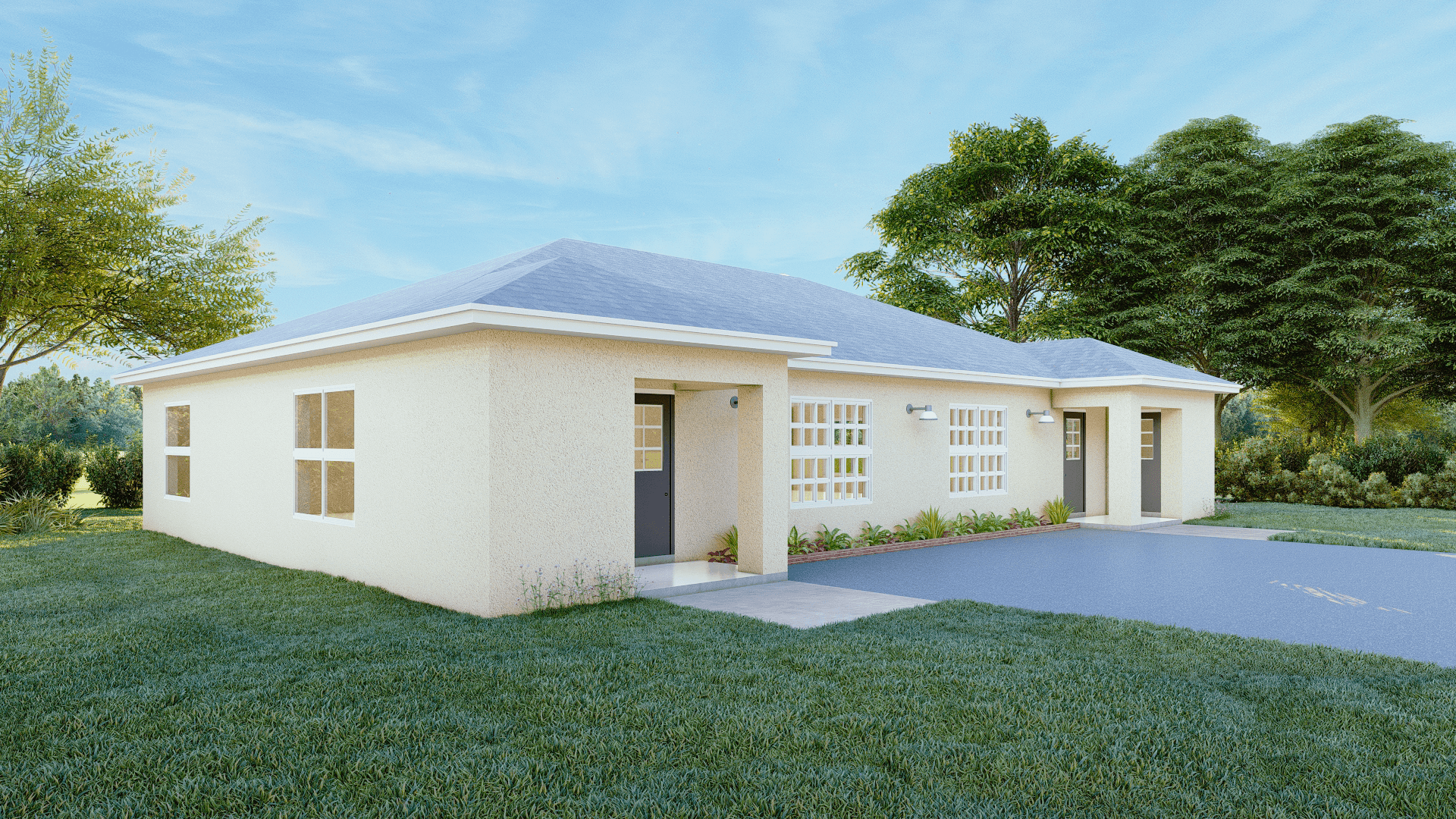 Duplex Plans Model 913– My Florida House Plans