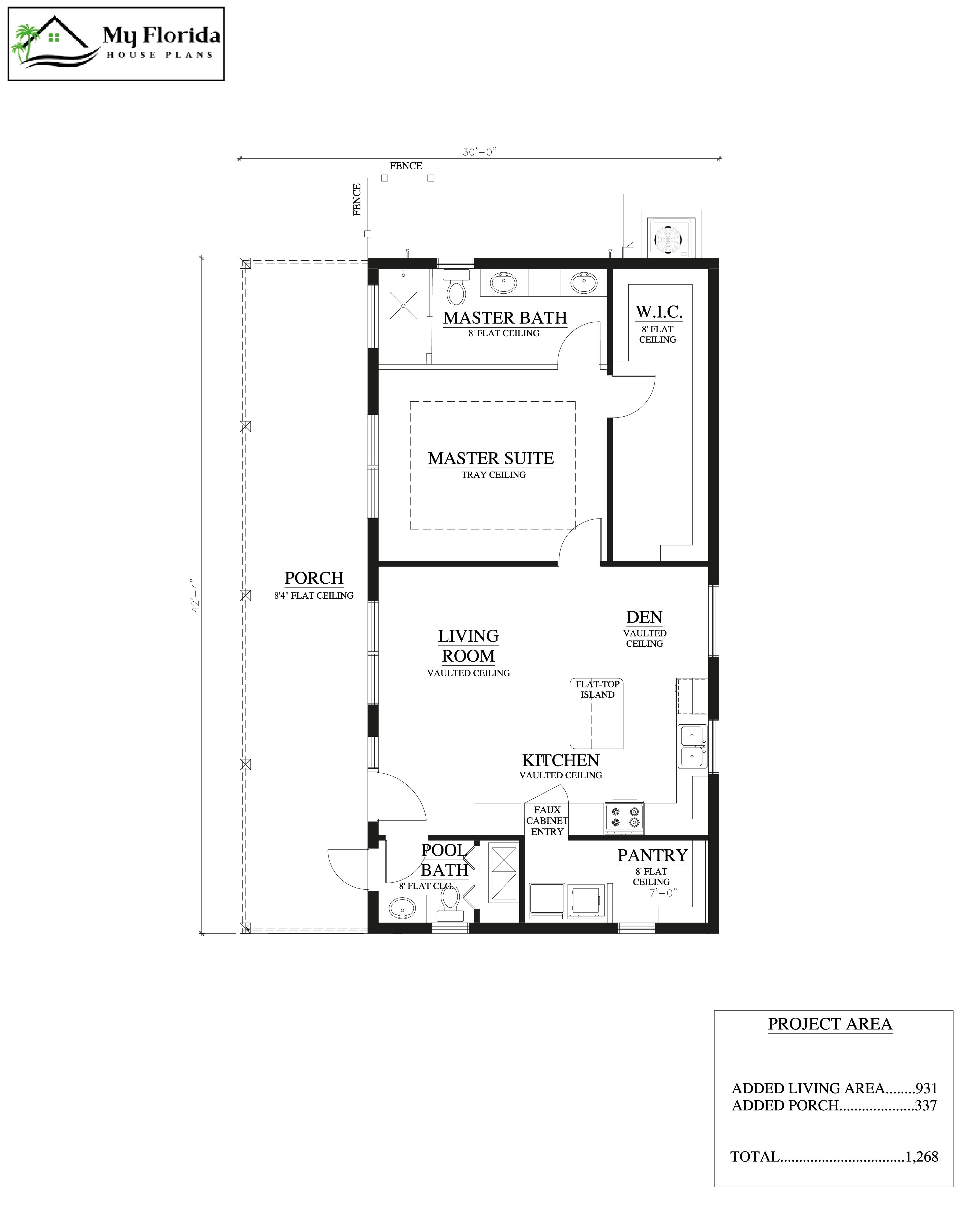 Guest House Plans Model 931– My Florida House Plans