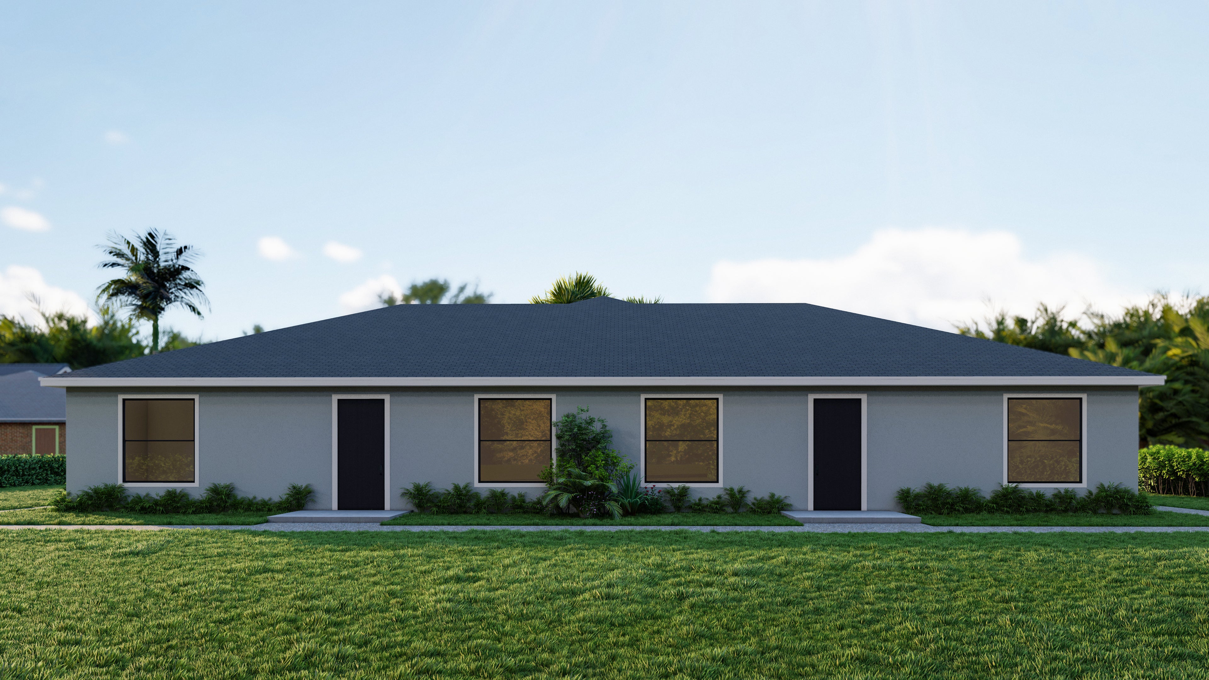 Duplex Plans Model 1167– My Florida House Plans